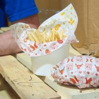 China Commercial Greaseproof Food Wrapping Paper Snacks Hotdog Wrappers for sale