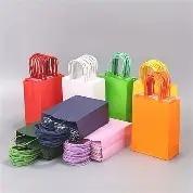 China Custom Kraft Brown Paper Bags Bulk Grocery Food Eco Friendly Packaging for sale