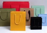 China ODM Small Kraft Paper Gift Bags 350gsm For Events And Retail for sale