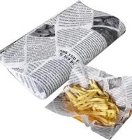 China Compostable Greaseproof Food Wrapping Paper Offset Printing For Burger packaging for sale