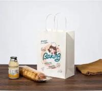 China ODM Kraft Specialty Paper Bags Custom Logo Printing For Shopping 100GSM for sale