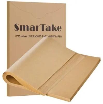 China Nonstick Oven Safe Parchment Baking Paper Liner Pre Cut 50 Sheets OEM for sale