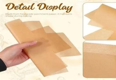 China Freezersafe Wax Parchment Baking Paper Liner Sheet Greaseresistant for sale