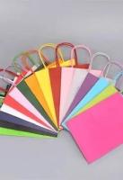 China Recycled Brown White Black Retail Bags Specialty Paper Gift Food Packaging for sale