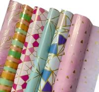 China Colorful Glossy happy birthday Halo Gift Wrap Papers Tear Resistance for sale