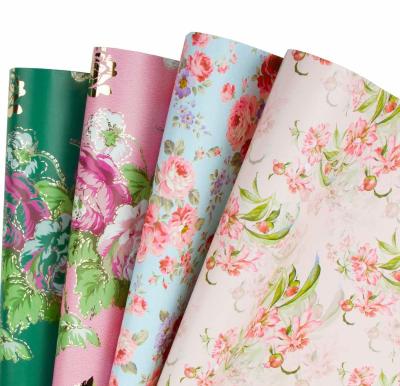 China Colorful Glossy happy birthday Halo Gift Wrap Papers Tear Resistance for sale