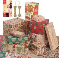 China ODM Eco Friendly Grid Gift Wrap Papers Sheet For Birthday Wedding Packing for sale