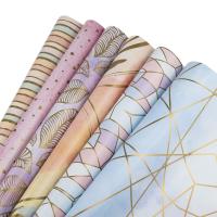 China Light Purple Blue Pink Gift Packing Paper Wrap Roll For Holidays 50gsm for sale