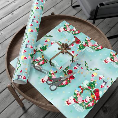 China 24x36 Inch Gift Christmas Wrapping Paper Biodegradable Packaging for sale