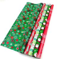 China Creative Merry Christmas Gift Wrap Papers Printable Roll For For Large Gifts OEM for sale