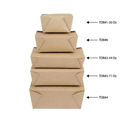 China Food Grade Cardboard Takeout Food Boxes Packaging For Restaurant Cafe for sale