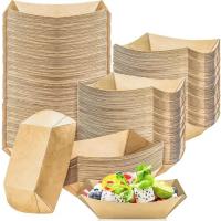 China Custom Printed Paper Serving Tray Plate For Catering Takeaway Food OEM for sale