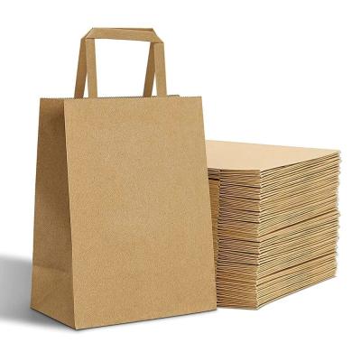 China Bulk Chinese Aiuminum Foil Takeaway Paper Bags Packaging Solution Brown White for sale