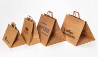 China Sustainable Twisted Handle Small Paper Carry Bags For Retail Grocery Packaging for sale