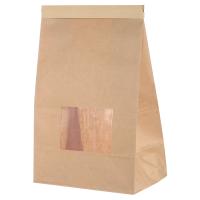 China Custom Logo Greaseproof Bakery Paper Bags Sustainable Packaging For Muffin for sale