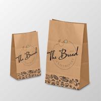 China Reusable Paper Brown Carry Bags Recyclable Kraft Pouches Eco Friendly Packaging for sale