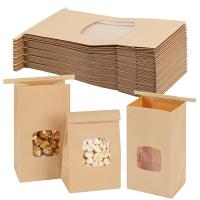 China Custom Logo Greaseproof Bakery Paper Bags Sustainable Packaging For Muffin for sale