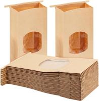 China Custom Logo Greaseproof Bakery Paper Bags Sustainable Packaging For Muffin for sale