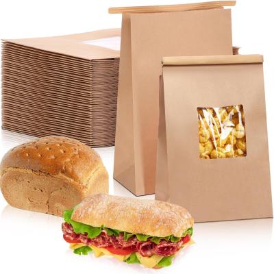 China Reusable Foodsafe Biodegradable Kraft Bags Custom Wax Paper Bags for sale