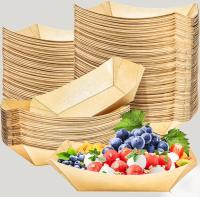 China Lightweight Textured Food Paper Serving Tray Boat 2 Lb ODM for sale