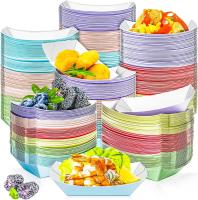 China Ovenable Oval Disposable Paper Food Tray 5 Lb Mass Production for sale
