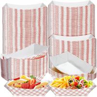 China Bulk Hot Dog Paper Trays Serving Boat For Appetizers Desserts for sale