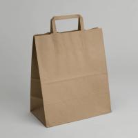 China Bulk Chinese Aiuminum Foil Takeaway Paper Bags Packaging Solution Brown White for sale
