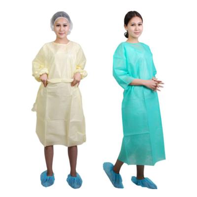China Custom Color Disposable SPP Patient Gown for Adult and Children for sale