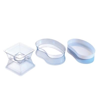 China Disposable Surgical Kit Plastic Dressing Basin Transparent Plastic Kidney Tray for sale