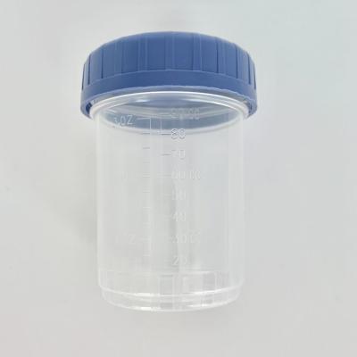 China Disposable 90ml urine test cup plastic urine container cup for sale