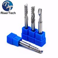 China 3.175mm Single Flute Cutter Carbide End Mill For Cutting And Engraving for sale