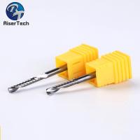 China 3.175mm Single Flute Cutter Carbide End Mill For Cutting And Engraving for sale
