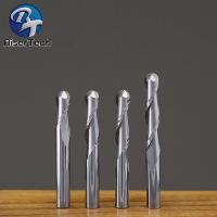 China Tungsten Cobalt Alloy 2 Flute Ballnose End Mill Spiral Edge for sale