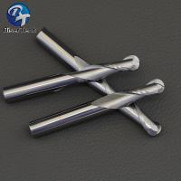 China Tungsten Cobalt Alloy 2 Flute Ballnose End Mill Spiral Edge for sale