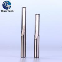 China Tungsten Steel Carbide Two Flutes Straight End Mill / Milling Cutter For Wood Mdf for sale