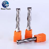 China Solid Carbide Router Bits Two Flute Flat Square End Mill For Wood MDF Hard Wood for sale