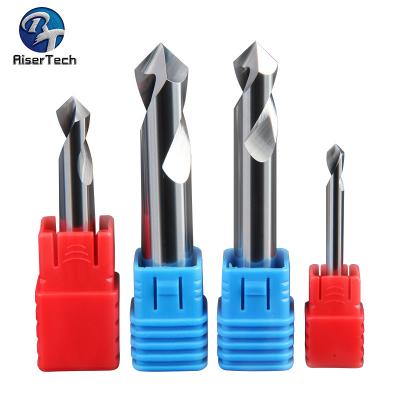 China 90 Degree V Shape Carbide CNC Spot Weld Drill Bits For Aluminum Copper for sale