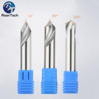 China 90 Degree V Shape Carbide CNC Spot Weld Drill Bits For Aluminum Copper for sale