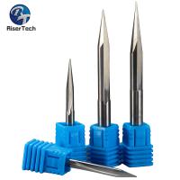 China Straight Sharp Taper Engraving Tungsten Carbide Tools End Mill Two Flutes For Wooden Tools Milling Cutter for sale