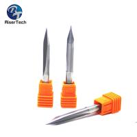 China Straight Sharp Taper Engraving Tungsten Carbide Tools End Mill Two Flutes For Wooden Tools Milling Cutter for sale