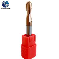 China 2 Flute HRC55 HRC60 Carbide Ball Nose End Mill Cutter 6mm For Stainess Metal Die Processing for sale