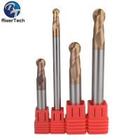 China 2 Flute HRC55 HRC60 Carbide Ball Nose End Mill Cutter 6mm For Stainess Metal Die Processing for sale