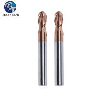 China 2 Flute HRC55 HRC60 Carbide Ball Nose End Mill Cutter 6mm For Stainess Metal Die Processing for sale