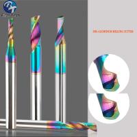 China Single Flute Tungsten Carbide Metal DLC Coating Roughing End Mill for sale
