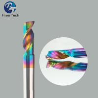 China Single Flute Tungsten Carbide Metal DLC Coating Roughing End Mill for sale
