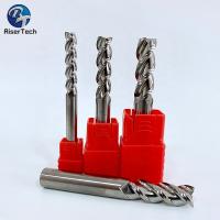 China 8mm 10mm 12mm Shank Aluminum Copper Brass End Mill With Sharp Cutting Edge for sale