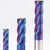 China TiAIN Coating Tungsten Carbide Metal Carbide Endmill Helix Angle 30-45 Degree for sale
