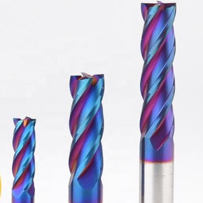 China TiAIN Coating Tungsten Carbide Metal Carbide Endmill Helix Angle 30-45 Degree for sale