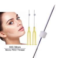 China Absorbable Suture Material Face Lifting Filling Anti Aging Thin Face Mono Thread Lift PDO 30G 38mm With Sharp Needle for sale