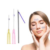 China Absorbable Suture Material Face Lifting Filling Anti Aging Thin Face Mono Thread Lift PDO 30G 38mm With Sharp Needle for sale